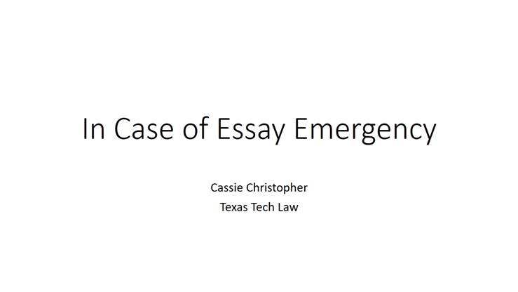 How to Fake An Essay If You Have To (Workshop July 16, 2019)
