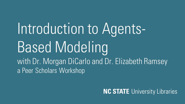Introduction to Agents-Based Modeling, with Morgan DiCarlo and ...