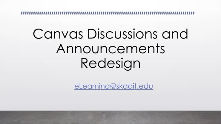 Student Canvas Discussion and Announcement Redesign