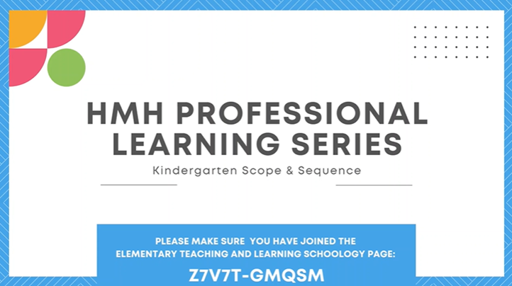 HMH PL Series K Scope and Sequence
