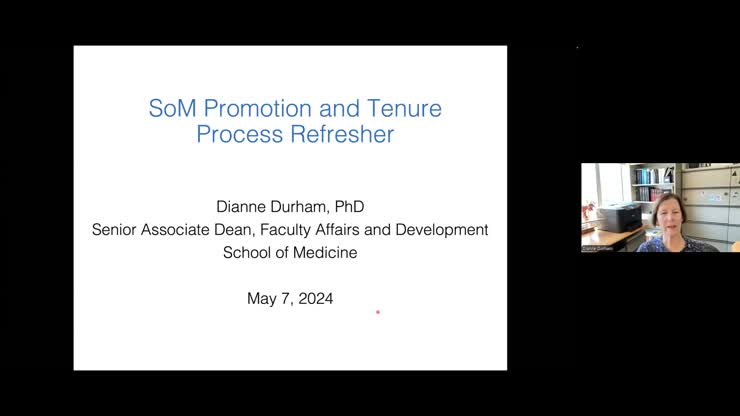 Promotion and Tenure Process Refresher 5-7-2024