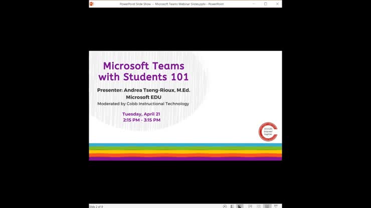 TSD-IT-MicrosoftTeams:TeamsforStudents101Webinar-WPrather