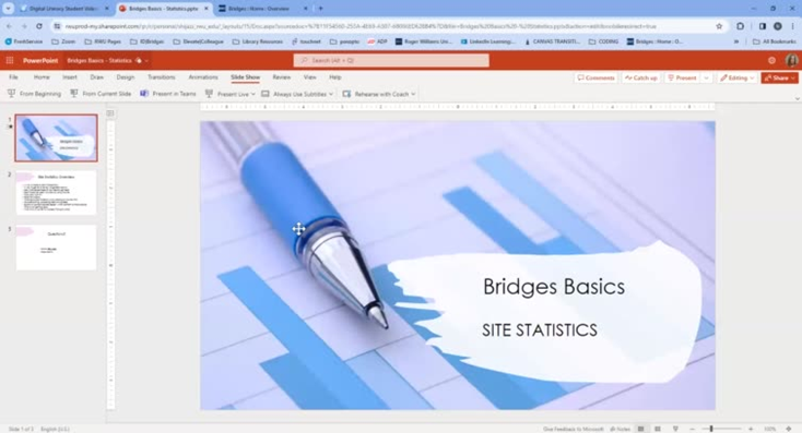 Bridges Basics: User & Course Analytics