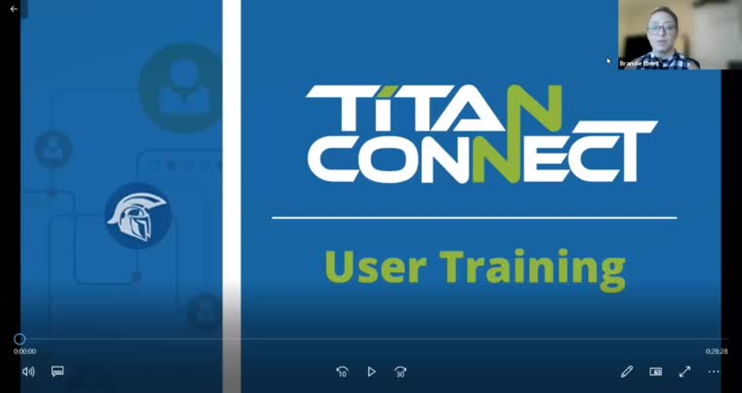 Titan Connect User Training