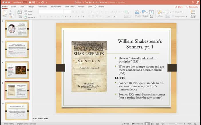 Shakespeare's "Sonnets", part 1