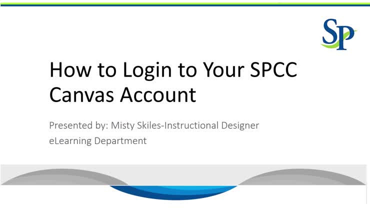 Getting Start In Canvas Part I: Logging into Canvas (spcc.instructure.com)