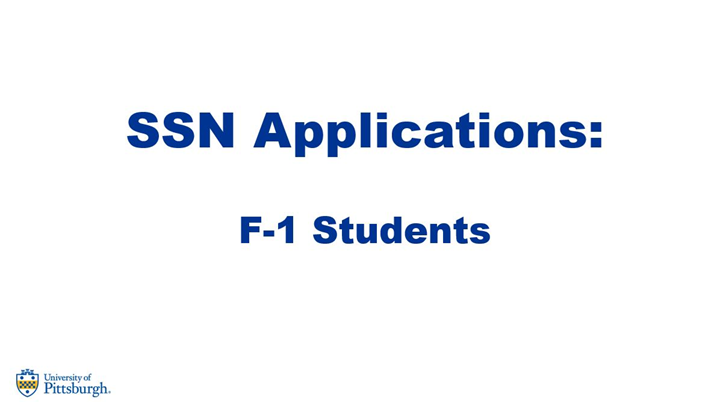 SSN Application Process for F-1 Students