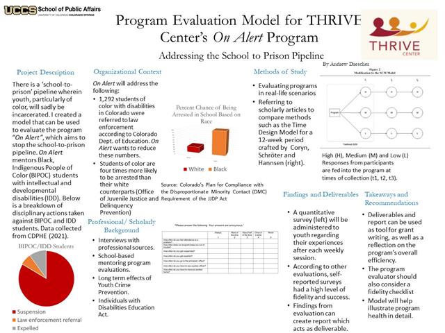 Program Evaluation Model for THRIVE - Andrew Drescher