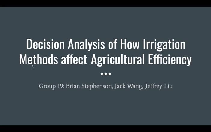 IE 412-512 Final Project Video