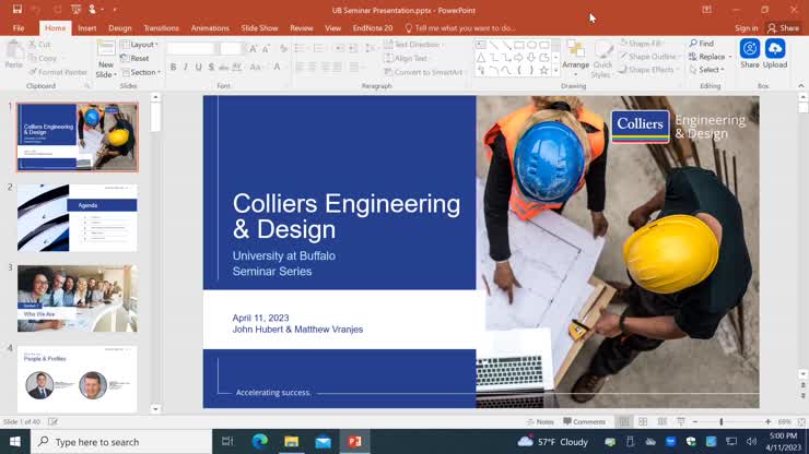 Job and Internship Seminar Series - Colliers Engineering and Design (4 ...