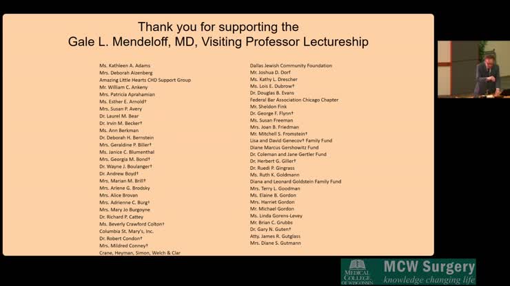 9th Annual Gale L. Mendeloff Visiting Professor