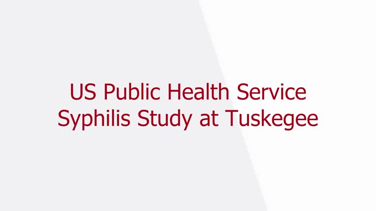 US Public Health Service Syphilis Study at Tuskegee