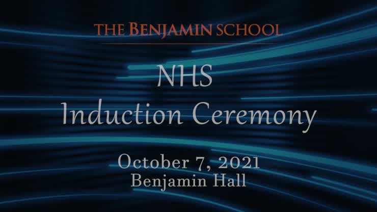 2021 Fall NHS Induction Ceremony