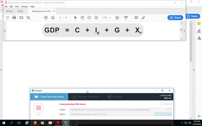 NIPA (Part 2): Monday, March 18, 2019