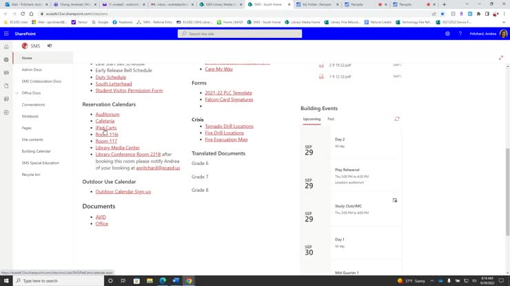 iPad Cart(s) Sign Up Instructions