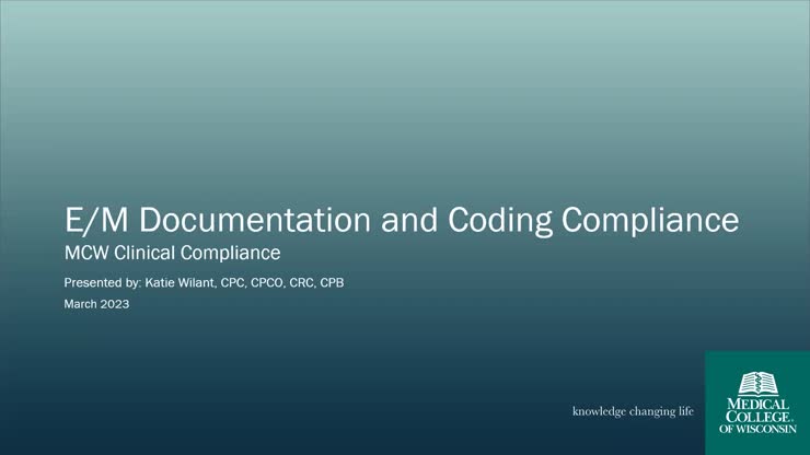 E&M Documentation and Coding Compliance - APP - Webinar