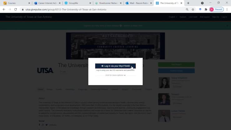 How to Use Give Pulse for UTSA AIS Courses