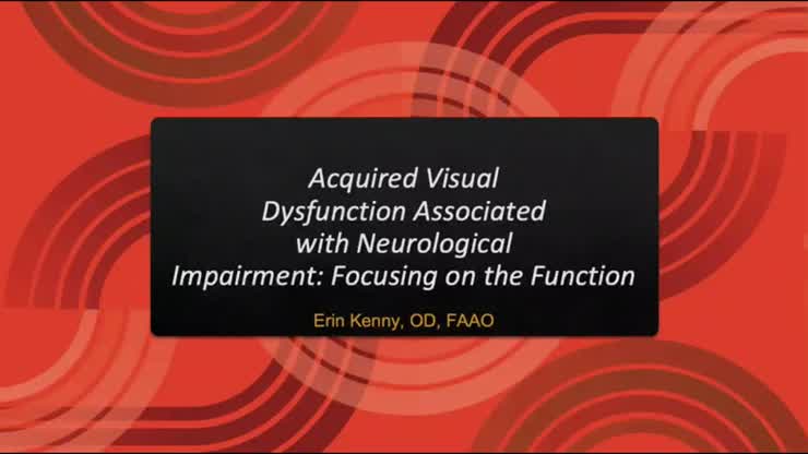 Acquired Visual Dysfunction Associated with Neurological Impairment ...