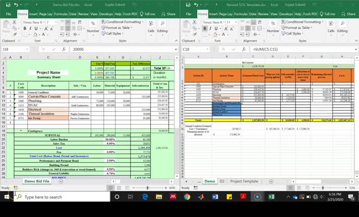 SOV and Cashflow Demo