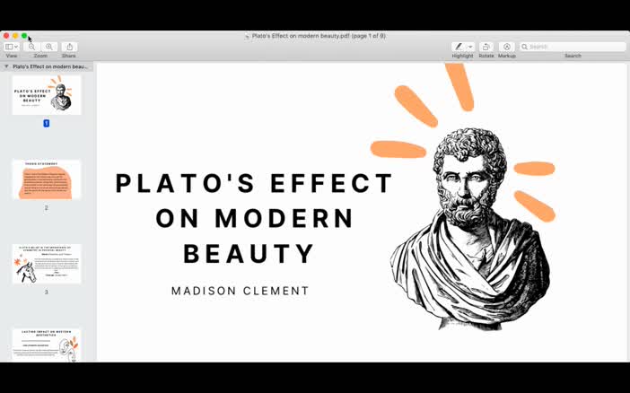Madison Clement Plato's Effect on Modern Beauty Quarter 3 2023