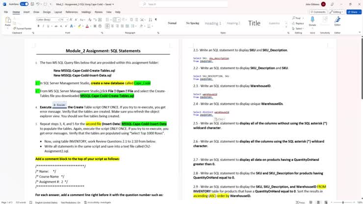 Mod_2-Assignment 2-Hints Video