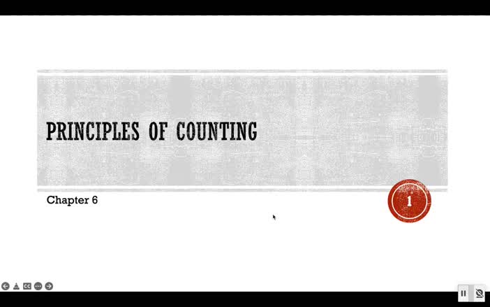 Principles of counting