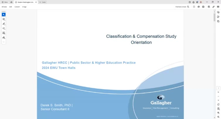 Town Hall - Compensation and Classification Study
