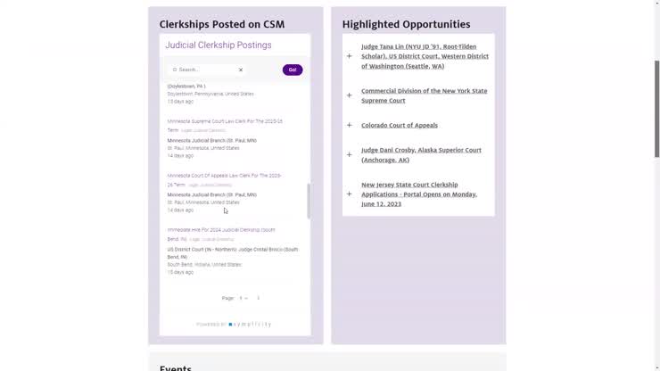 Public Job Board Widget