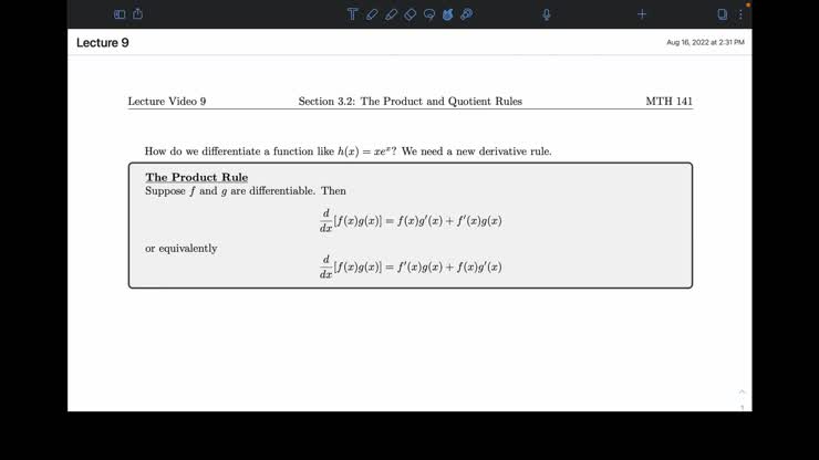 Pre-Lecture Video: Section 3.2