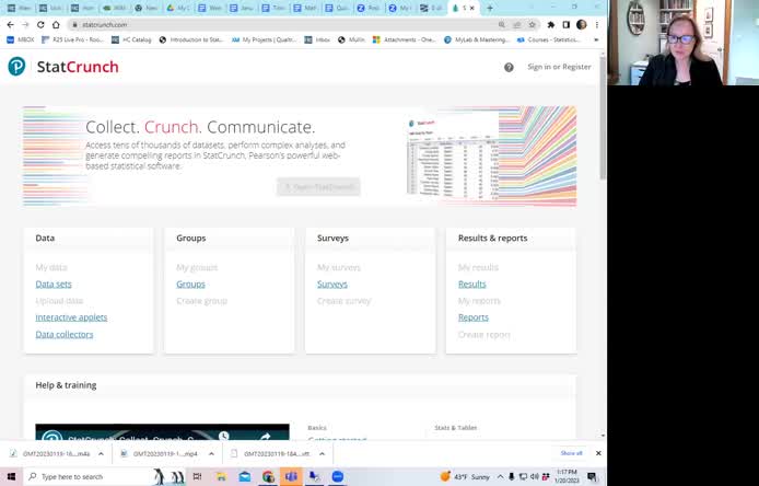 Graphing in Statcrunch