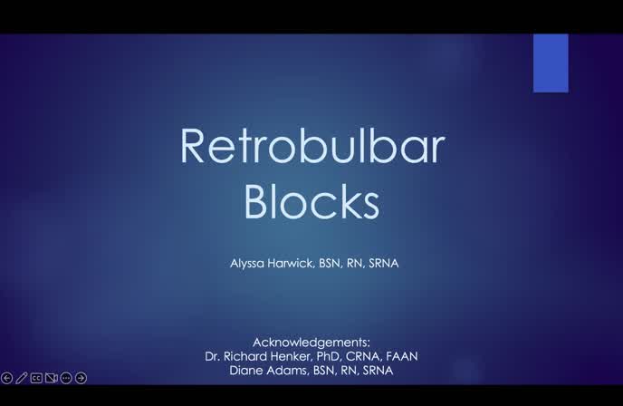 Retrobulbar Block Presentation w/ Questionnaires
