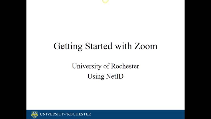 Getting started with Zoom