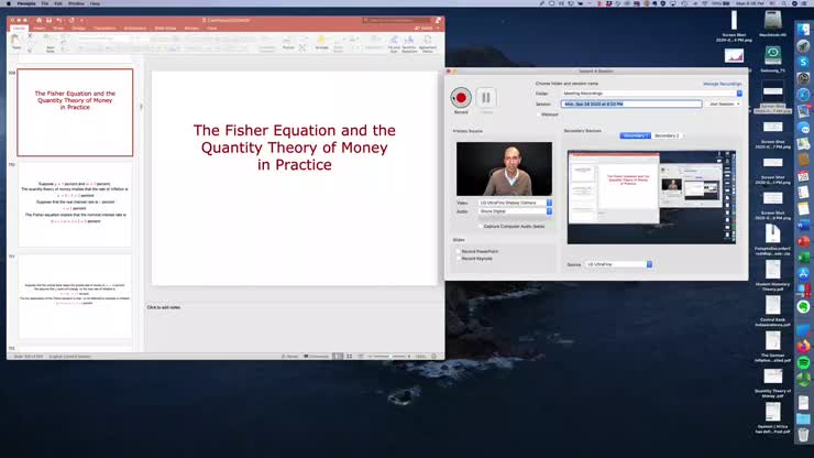 The Fisher Equation and the Quantity Theory