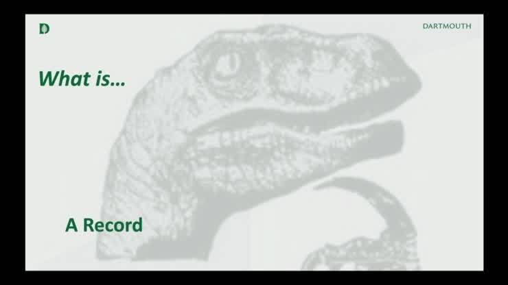 What is a record?FINAL