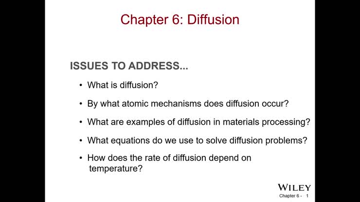 Lecture 09a - Chapter 6 - Introduction & Diffusion Mechanisms