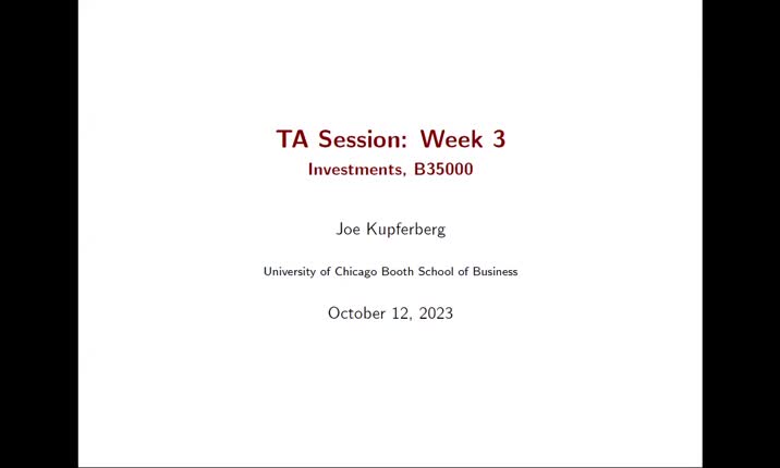 TA Session 3