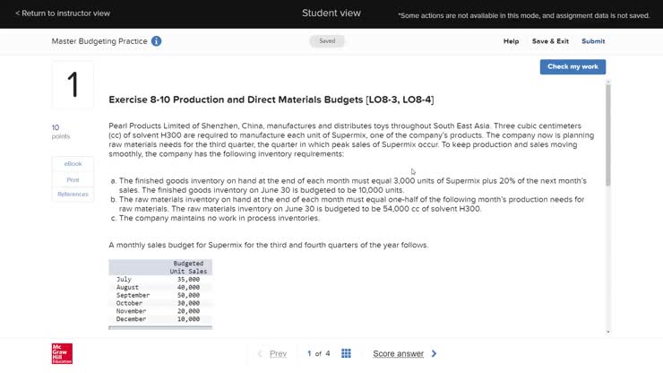 ACC-121, Chapter 8 Practice Problems