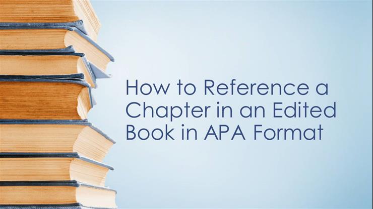 Referencing a Chapter in an Edited Book