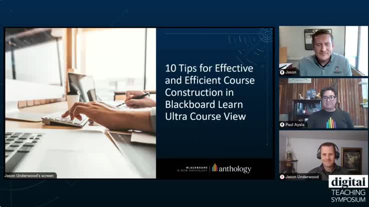 10 Tips for Effective and Efficient Course Construction in Blackboard Ultra Course View