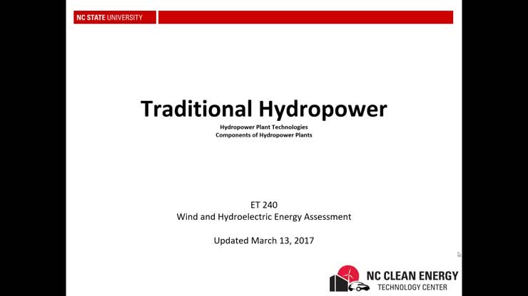 Traditional Hydropower - Part IV - Components of Hydro Plants