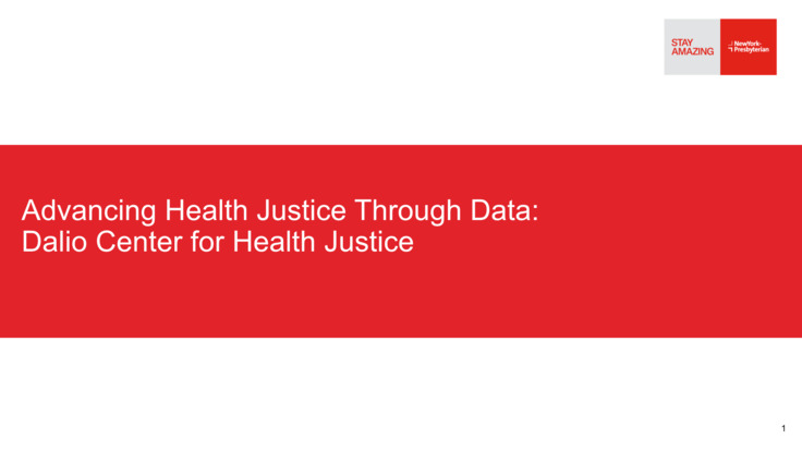 Public Health Grand Rounds - Health Equity Measurement