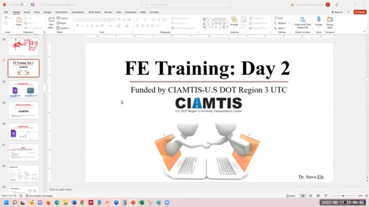 MSU/UTC Summer 2022 FE Training