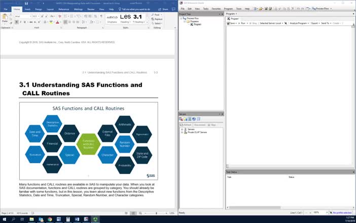 Video 49: SASP2 Chapter 3.1: Understanding SAS Functions