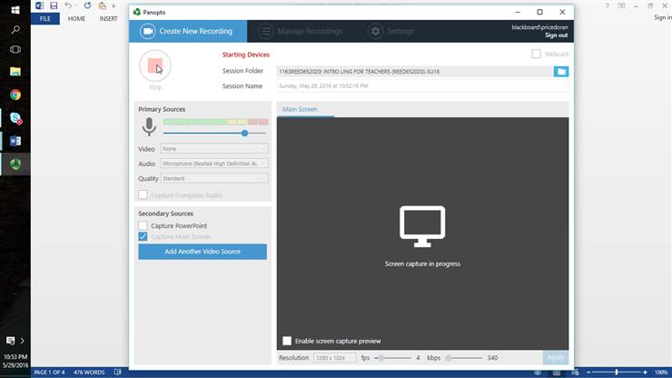 Sunday, May 29, 2016 at 10:52:16 PM