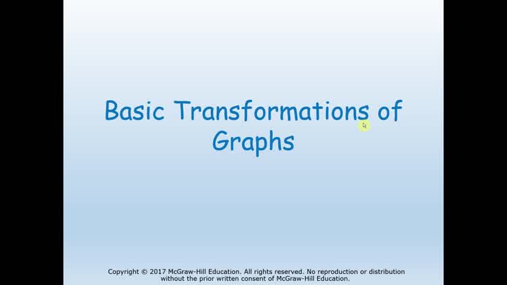 Basic Transformations of Graphs (1.6.a)