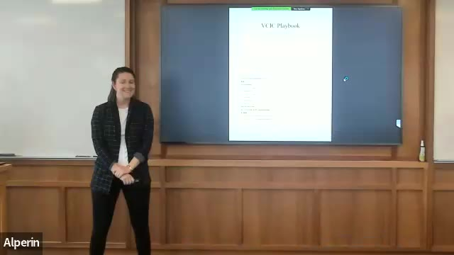 PEVC Fellows Project Presentation: VCIC Playbook
