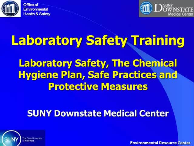 SUNY DMC - Annual Laboratory Safety Training