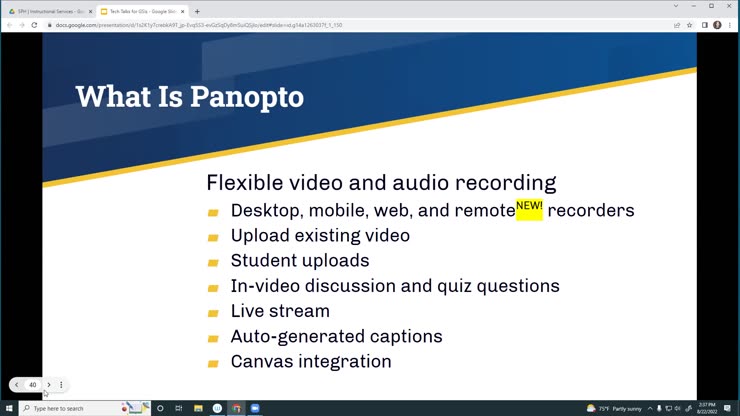 In-Person Classroom Recording with Panopto for GSIs