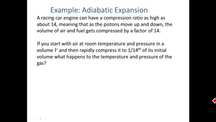 Example - Adiabatic Process