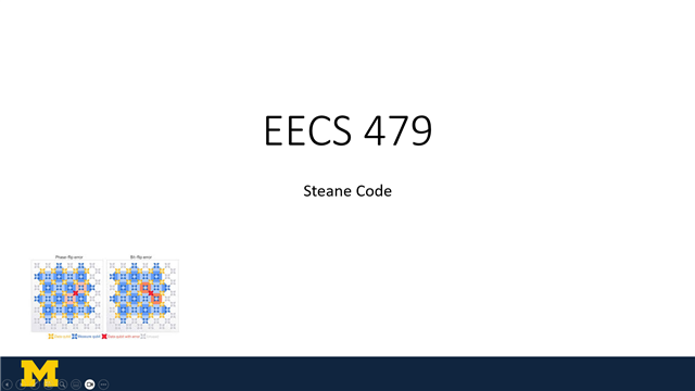 Lecture 20 - Part 01: Steane Code